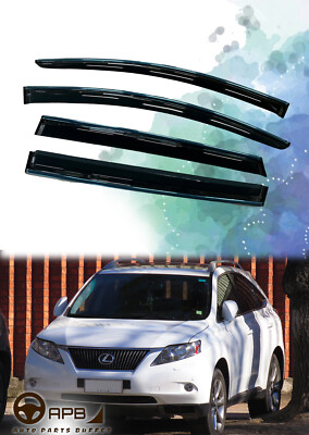 For Lexus RX-350 2010-2015 Chrome Trim Window Visor Guard Vent ...