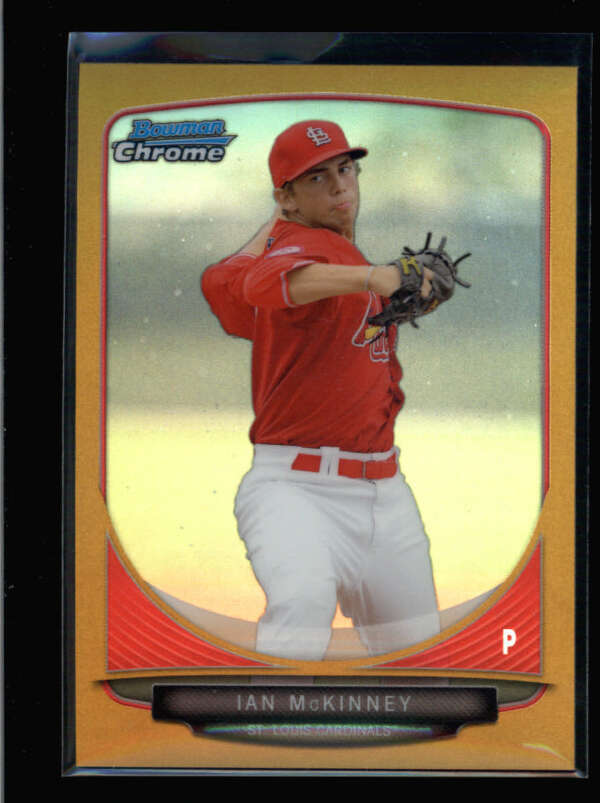 IAN MCKINNEY 2013 BOWMAN CHROME #BDPP56 ROOKIE GOLD REFRACTOR #10/50 ...