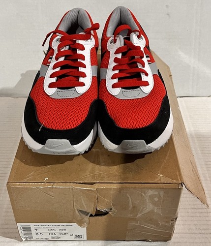 NEW NIKE Air Max System Georgia Bulldogs Red/White Mens Size 7 Shoes ...