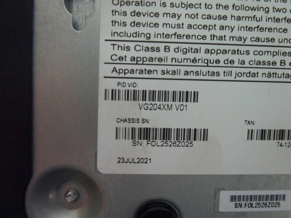 Cisco VG204XM Quad-Port Analog Voice Gateway VoIP Phone Business (J056 ...