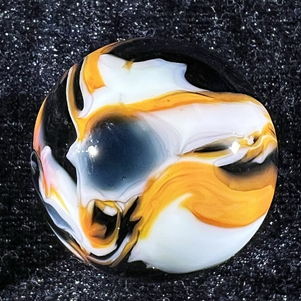 1 1/4” Mad Man Marbles Arko Cullet Remelt Marble Signed MMM 12-25 | eBay