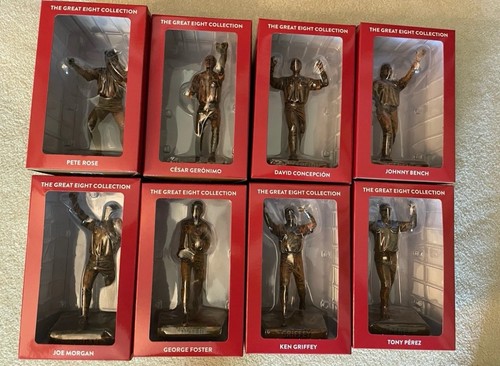 2025 Cincinnati Reds HOF "Great 8" The Complete Set of all Eight Bronze ...