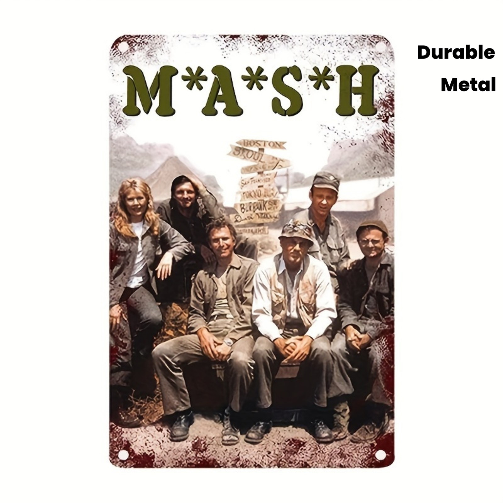 Vintage MASH TV Show with Distress Tin Metal Signs Home Décor 8x12 | eBay