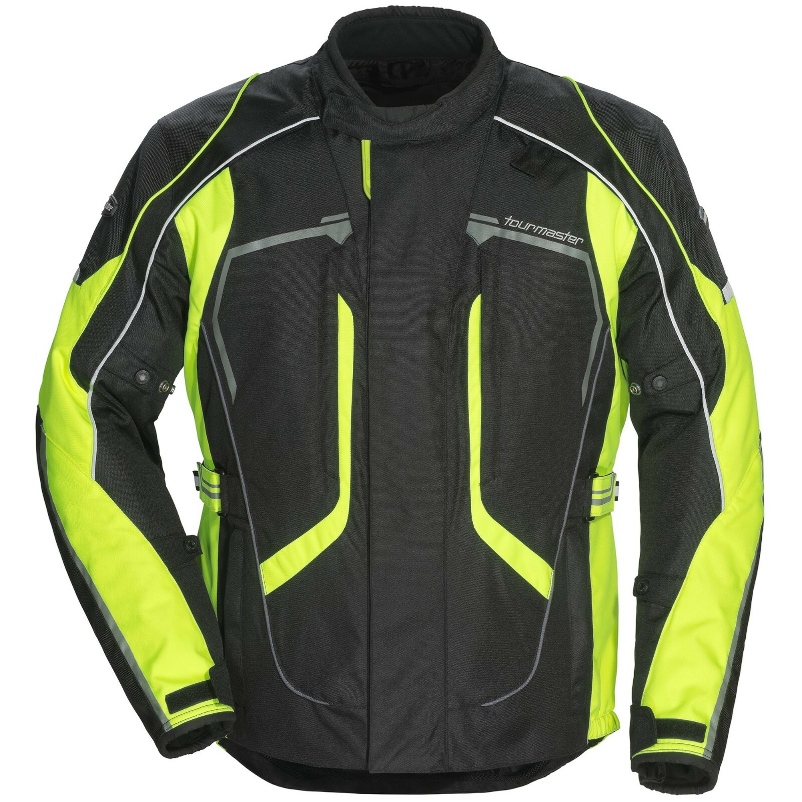Tourmaster Advanced Black/Hi-Viz Textile Motorcycle Jacket Men's Size ...
