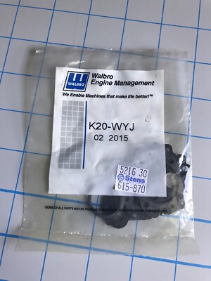 Walbro Replacement Gasket Kit K20-WYJ Stens 615-870 521630 | eBay