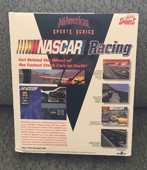 NASCAR Racing - PAPYRUS (1995, PC) Large Retail Box - New!! 20626704687 ...