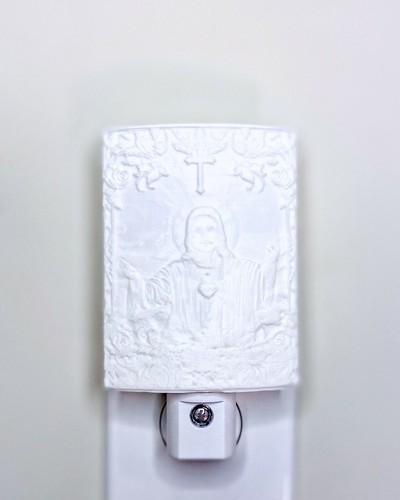 Sacred Heart of Jesus Lithophane Night Light Art / Christmas Gift ...