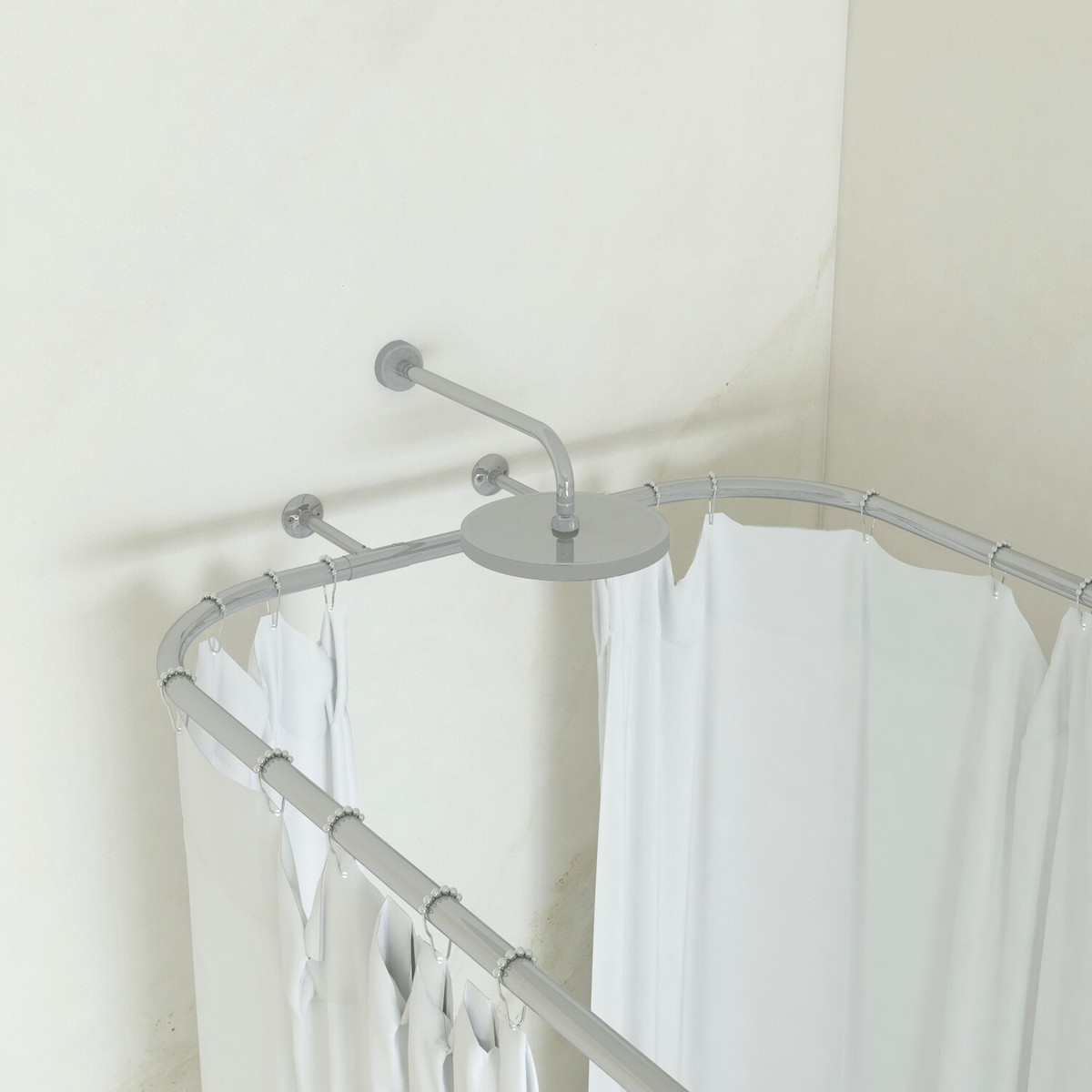 Rectangular Shower Rod Ceiling Support | Shelly Lighting