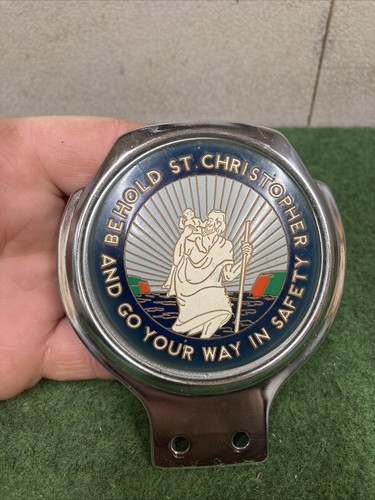 St christopher car badge “RENAMEL” London | eBay