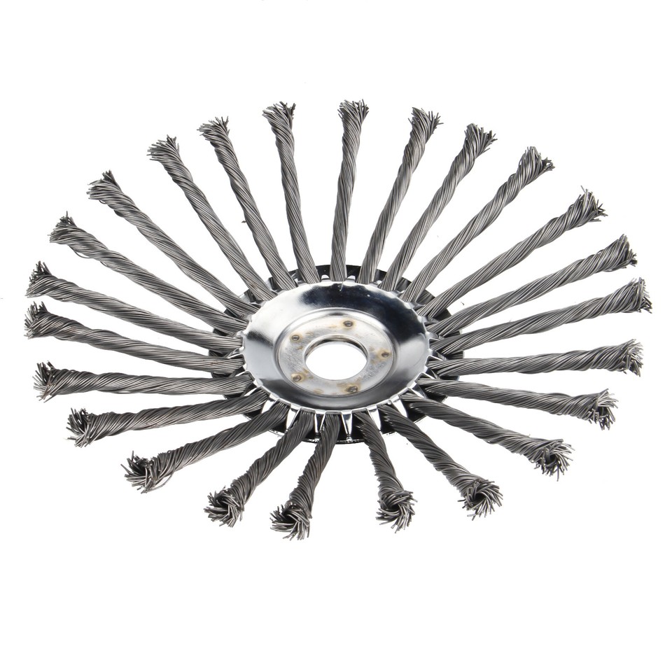 8/10" Steel Wire Weed Brush Trimmer Head Tool Wheel Garden LawnMower ...