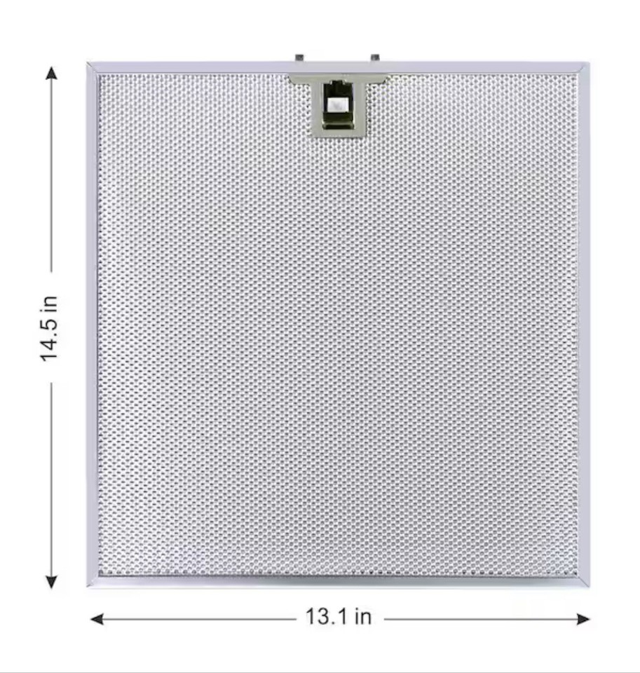 2-Pack Aluminum Filters For Vissani 30 In. Pyramid Wall Mount Range ...