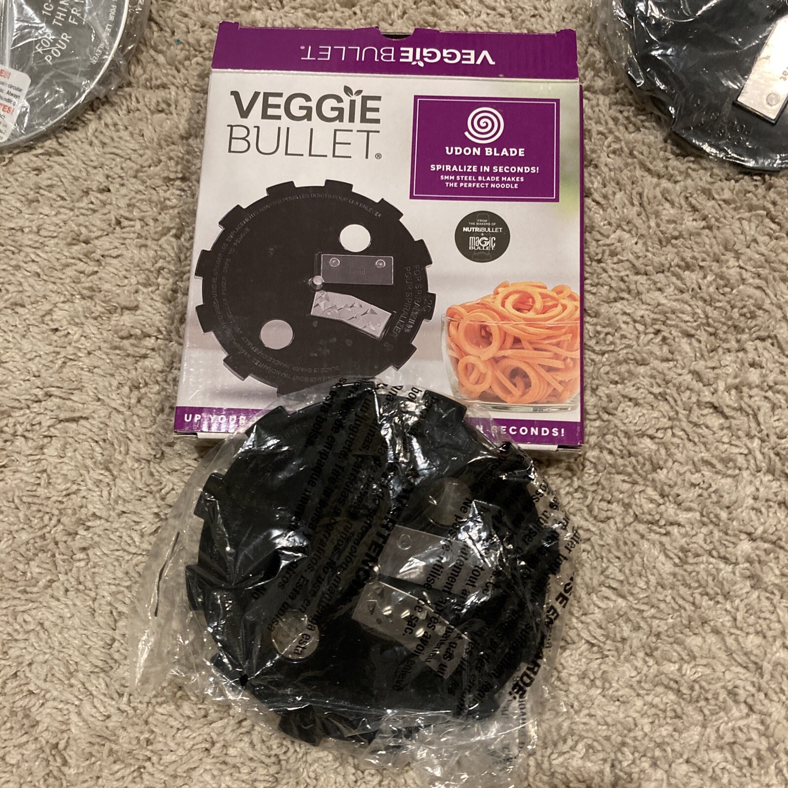 Veggie Bullet Blade Fruit Vegetable Slicers Cutter Shaver Udon Blade ...