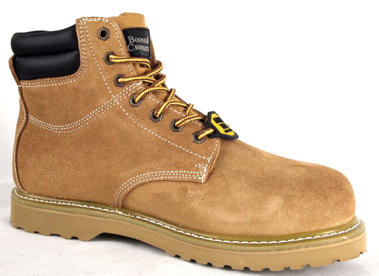 Lightweight Boone&Crokett Men 6" Goodyear Welted Steel Toe Leather ...