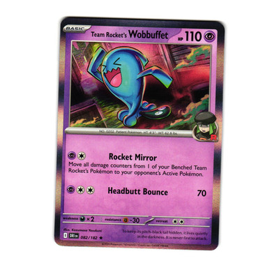 Pokémon Team Rocket's Wobbuffet 082/182 Holo Destined Rivals | eBay