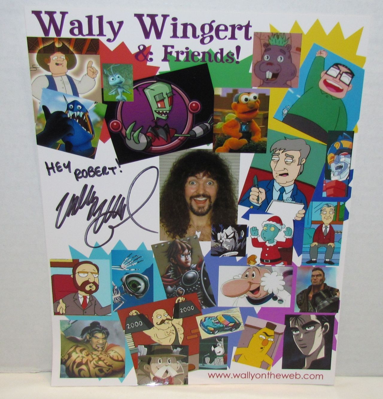 Wally Wingert Signed Picture, Voice Actor Garfield, Batman, Invader Zim ...