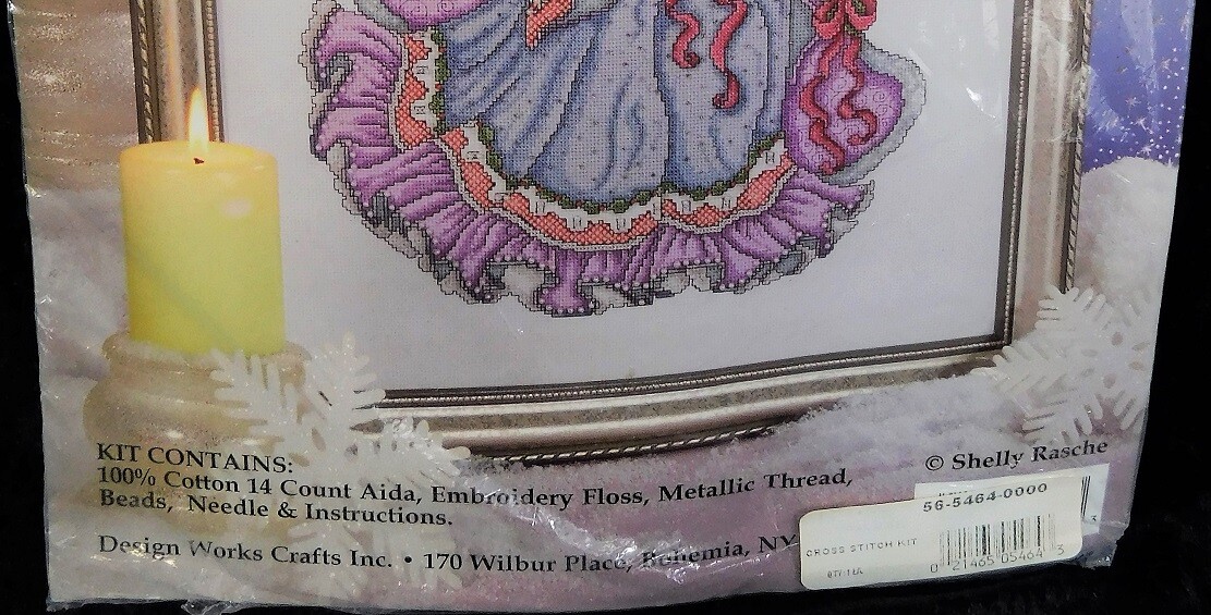 Sealed! WINTER ANGEL #5464 Design Works CROSS STITCH KIT w ...
