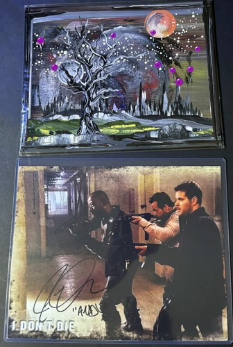 Jeremy Palko signed Andy The Walking Dead photo and original acrylic ...