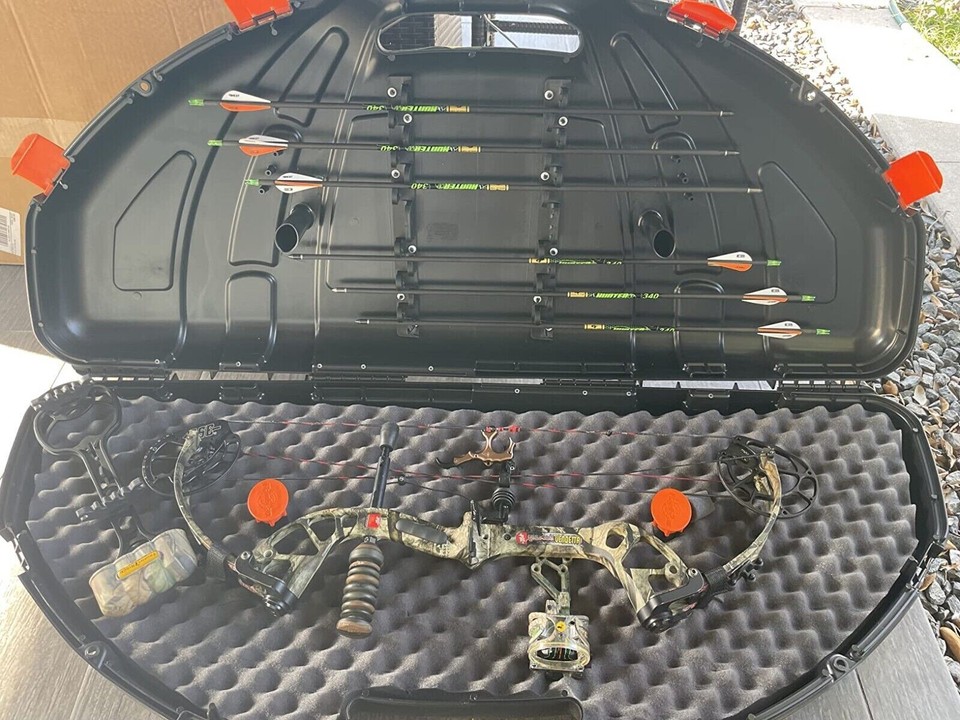 Archery Compound Bow Case Rugged Hard Shell Inner Foam Hunting Bow ...