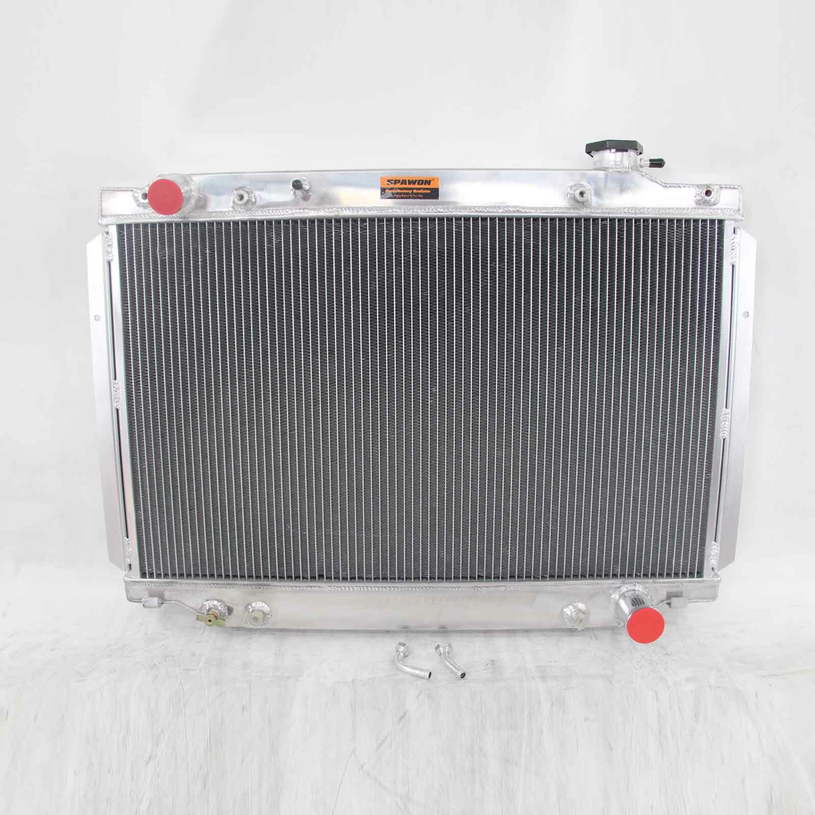 SPAWON Aluminum Radiator Fit Toyota Land Cruiser 80 Lexus LX450 AT 3Row ...