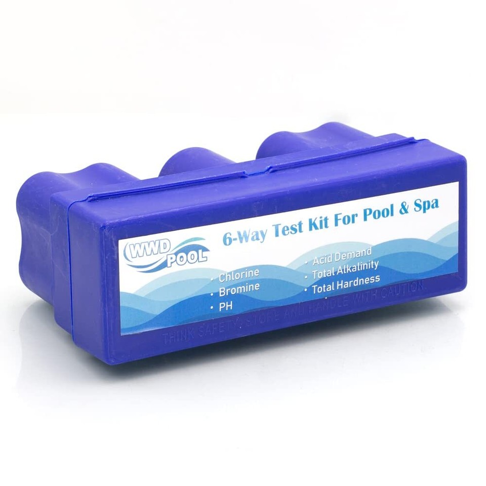 Swimming Pool Spa Water Chemical Test Kit for Chlorine and Ph Test (6 ...