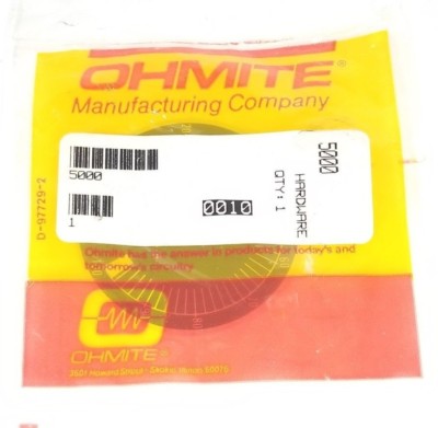 NEW OHMITE 5000 POTENTIOMETER DIAL FACE PLATE | eBay