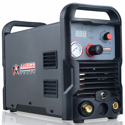 CUT-50, 50 Amp Plasma Cutter, 100-250V Wide Voltag Compact Metal ...