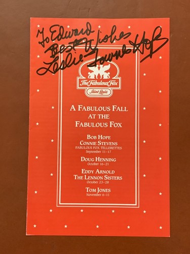 Rare Bob Hope Program Signed in His Real Name! | eBay