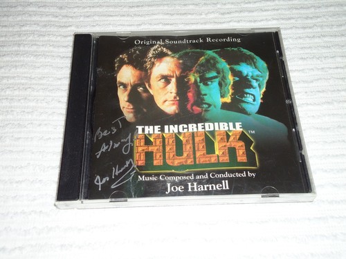 The Incredible Hulk Joe Harnell OST CD - Autograph SIGNED INLAY, TV ...