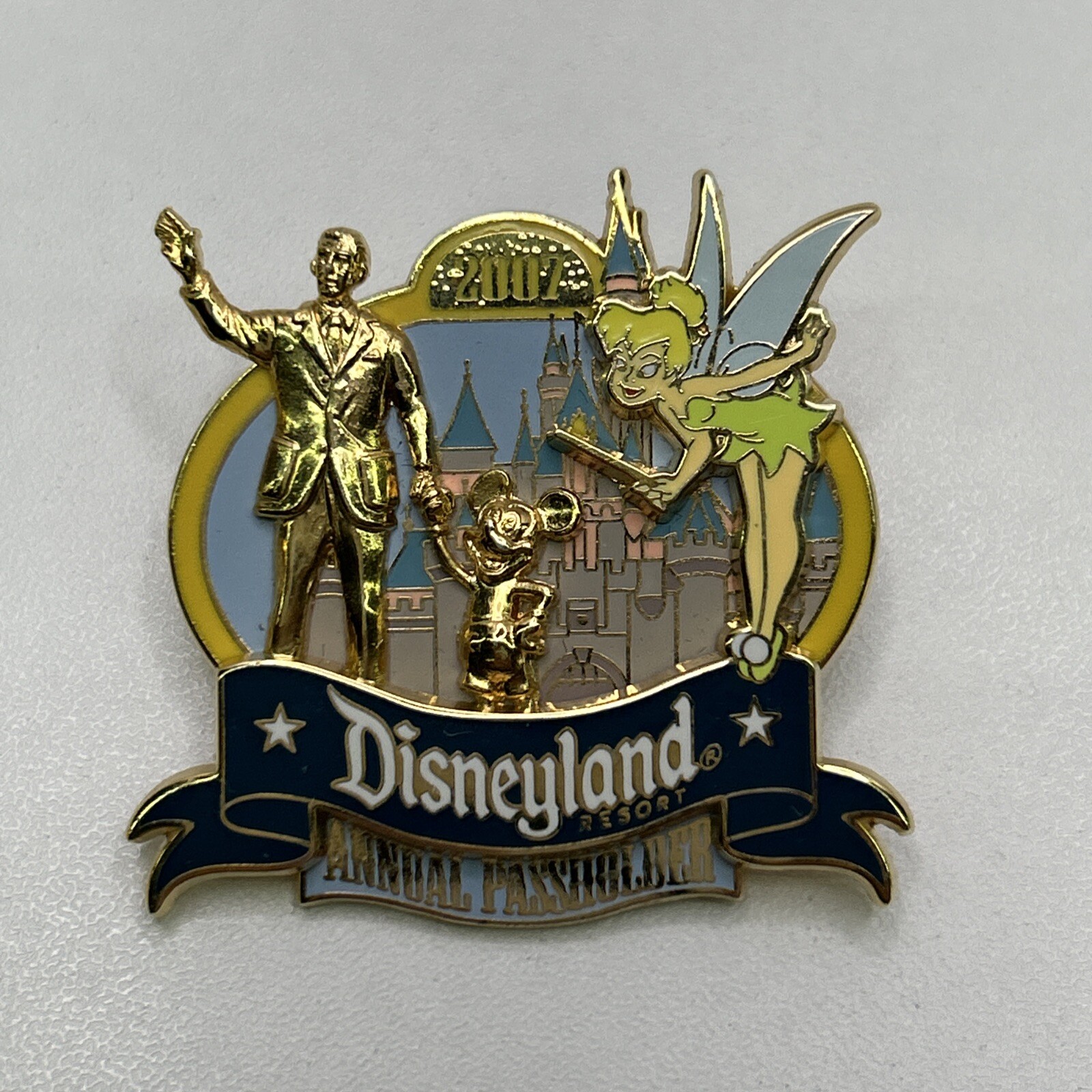 Disney 2007 Disneyland Tinkerbell and Partners Statue Pin Passholder ...