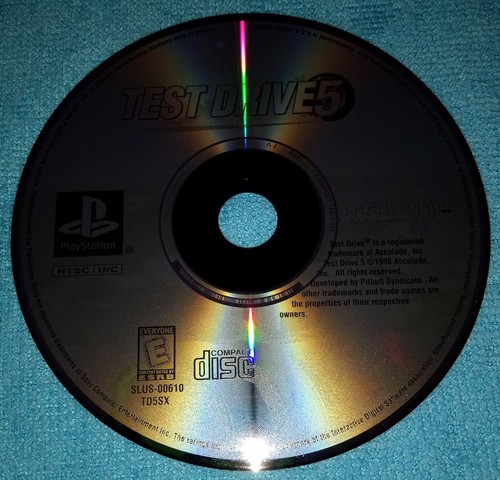 Test Drive 5 (Sony Playstation 1 PS1, 1998) Tested Working Good DISC ...