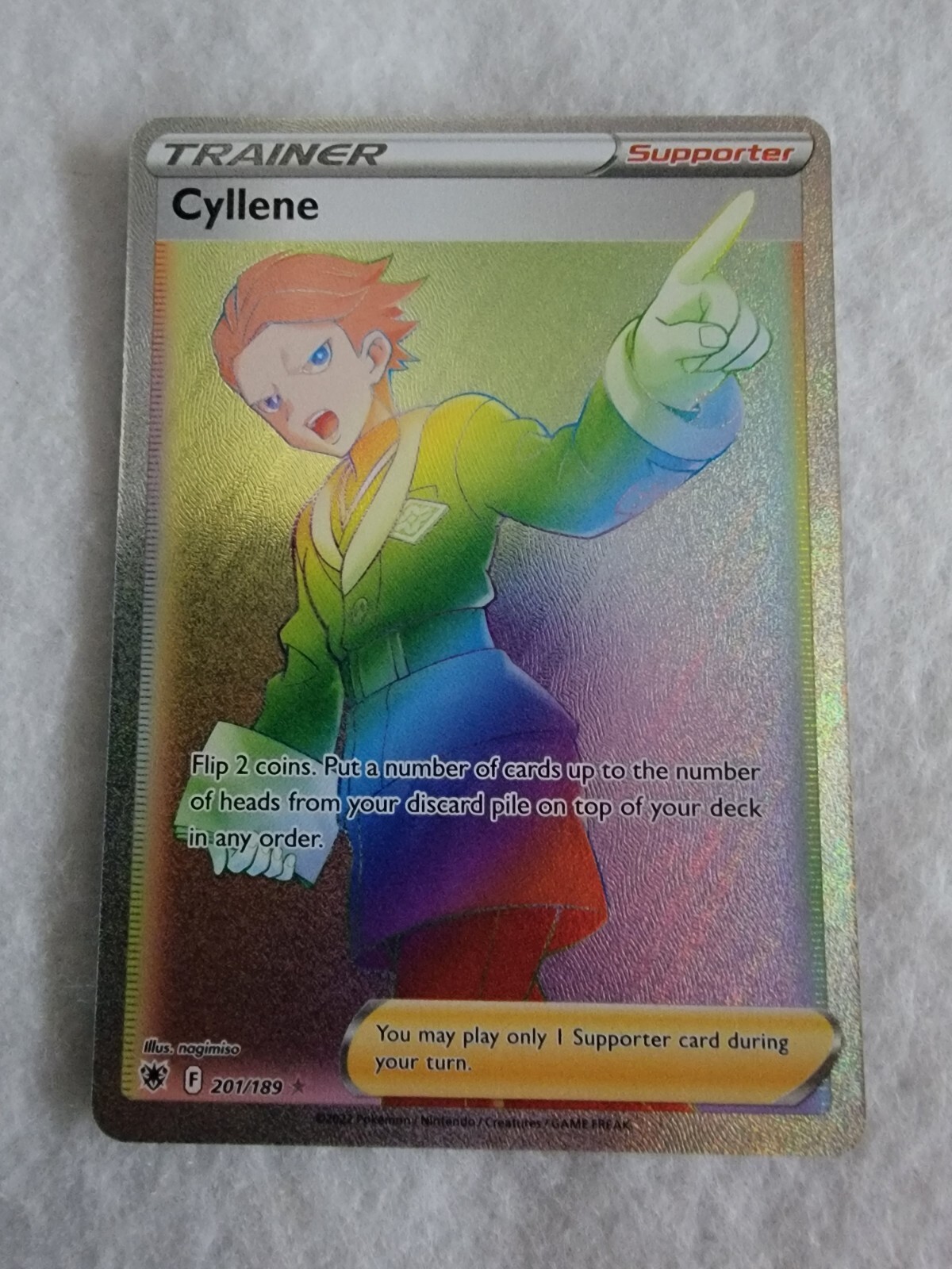 Cyllene Rainbow Rare 201/189 Astral Radiance Trainer Pokemon | eBay