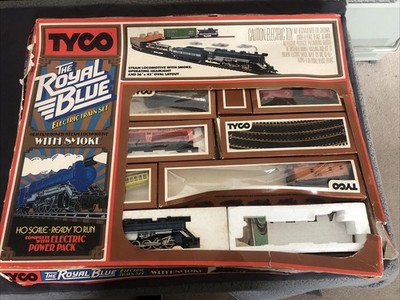 Tyco Electric Train Set HO Scale The Royal Blue In Box | eBay