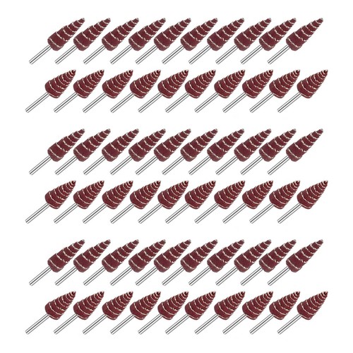 60* Cone Shape Abrasive Flap Wheel 1/8" Shank For Deburring Sanding ...