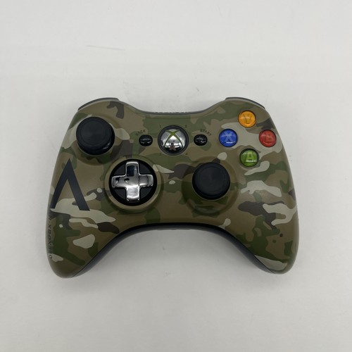 Microsoft Xbox 360 Halo Camo Wireless OEM Controller Good Condition ...