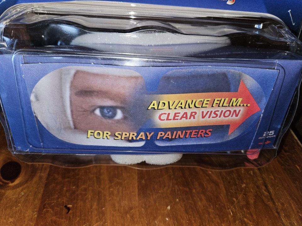 🥽 ADVANZ GOGGLES - Clear - for Spray Painting with 25 Film Advances ...
