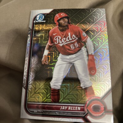 2022 Bowman Chrome Baseball Jay Allen Prospect Mega Box Mojo Refractor ...