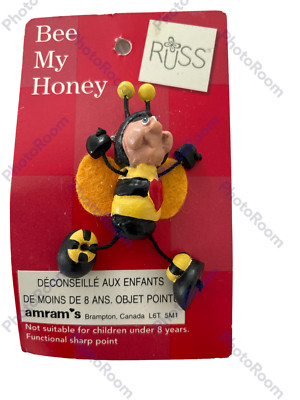 VTG Russ Berrie LOVE BUG Pin Brooch Bee My Honey SPRING KELLY CRITTER ...