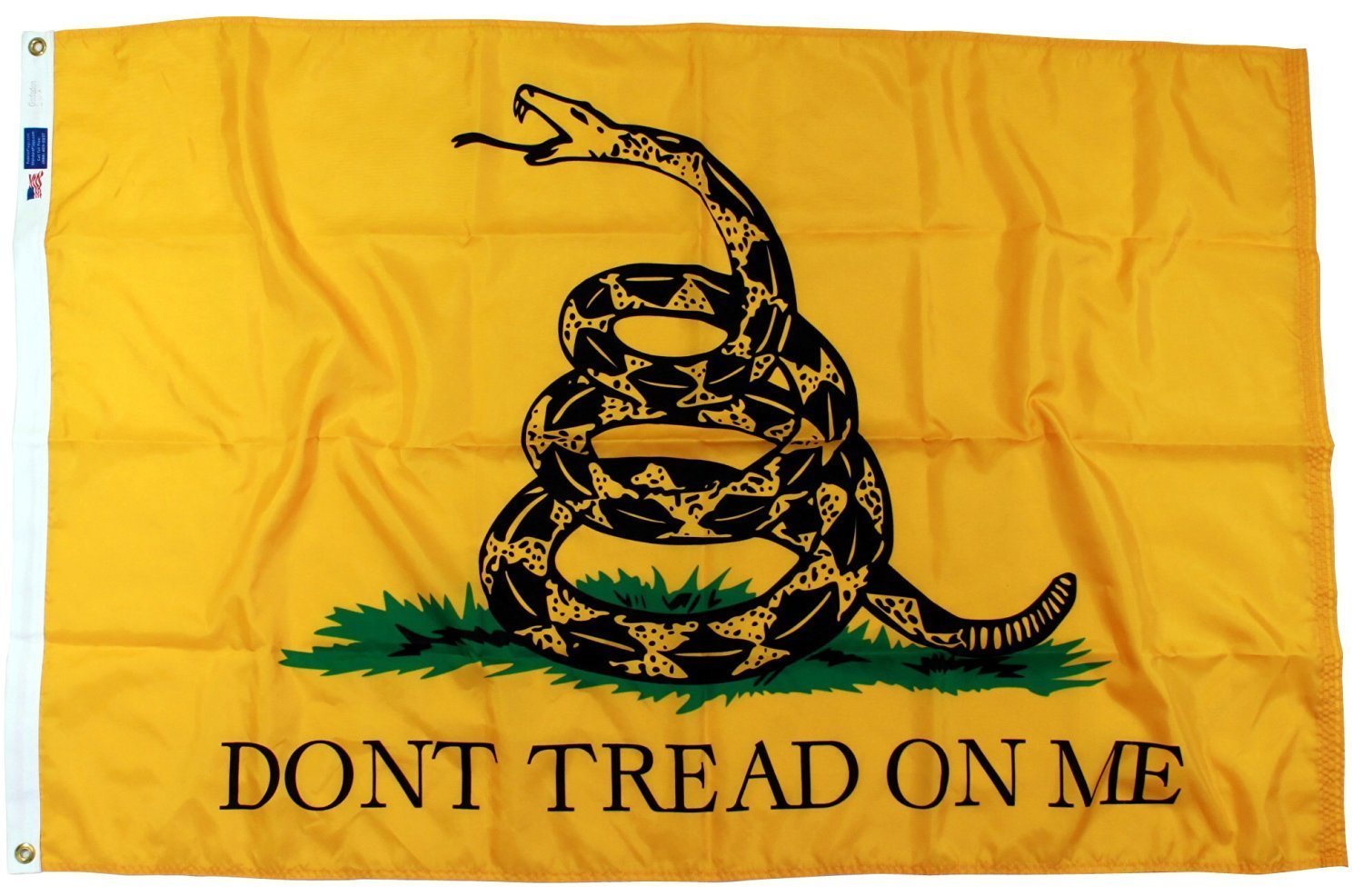 3x5 Gadsden 210D Double Sided 2ply & Embroidered USA American Nylon 2 ...