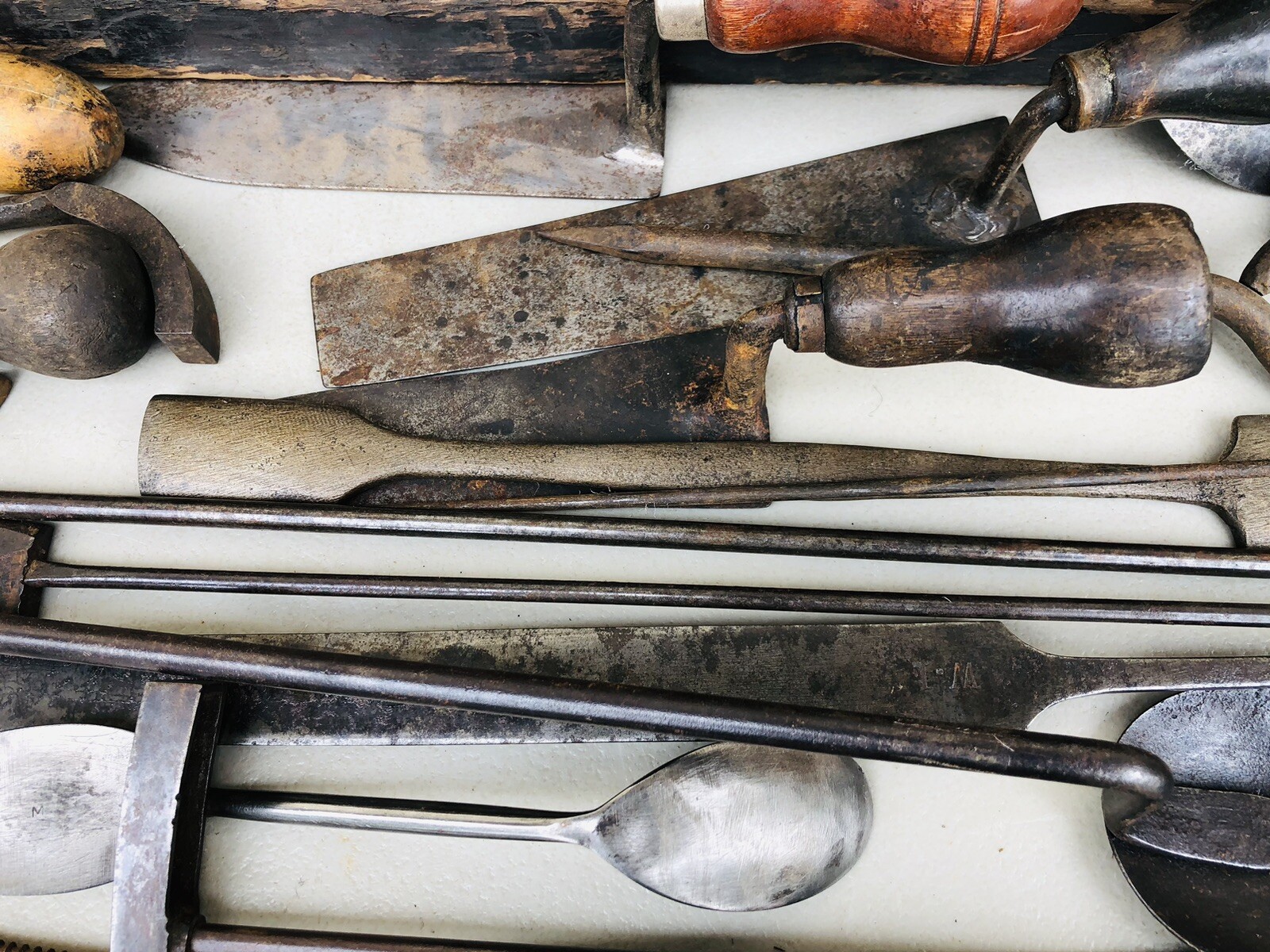 Vintage Lot of 48 Sand Casting Molders Tools with Old Wood Toolbox | eBay