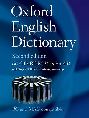 The Oxford English Dictionary Second Edition on CD-ROM Version 4.0 ...