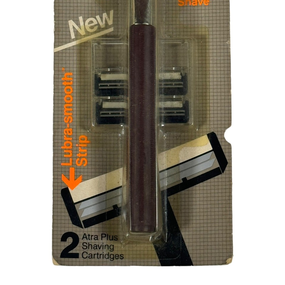 Vintage 1985 Gillette Atra Plus Pivoting Head Razor 2 Cartridges Shave ...