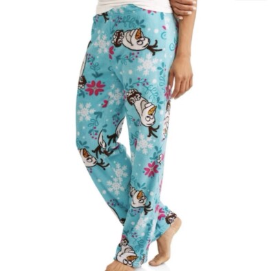 NEW Disney Frozen OLAF Pajama Plush Sleep Pants Lounge Women’s: 3X (22W ...