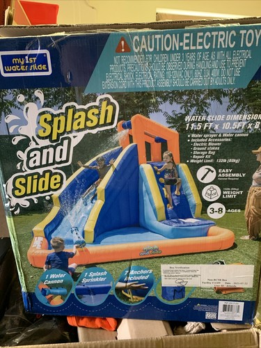 Banzai Outdoor Inflatable My First Water Slide 191124844561 | eBay
