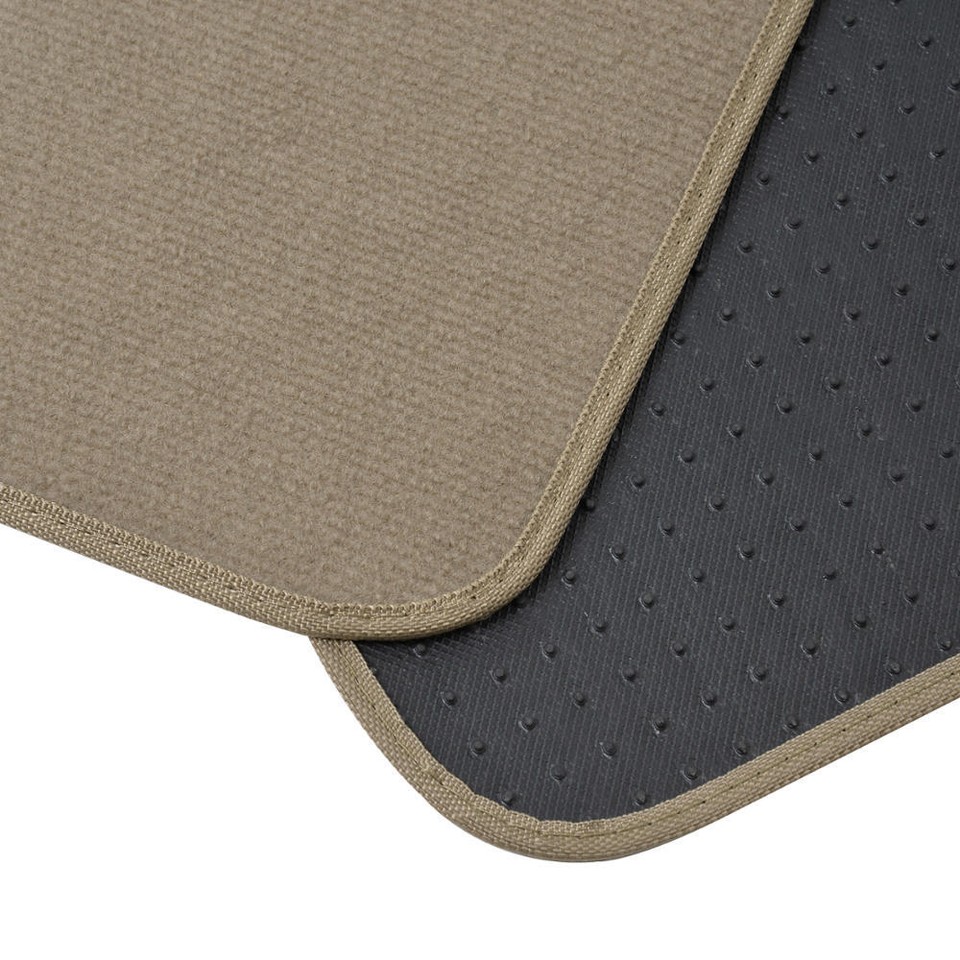 Car Carpet Floor Mats 4 Piece Vinyl Heel Pad Rug for Sedan & SUV Car ...