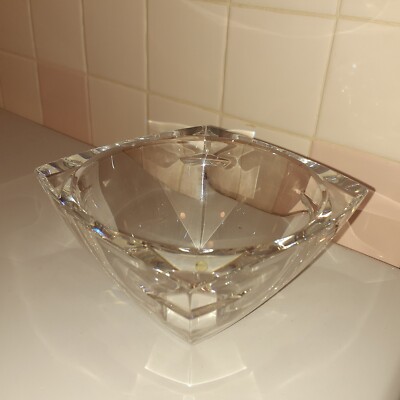 Waterford Crystal Beautiful Heavy Metra Square/Round Inside Bowl | eBay