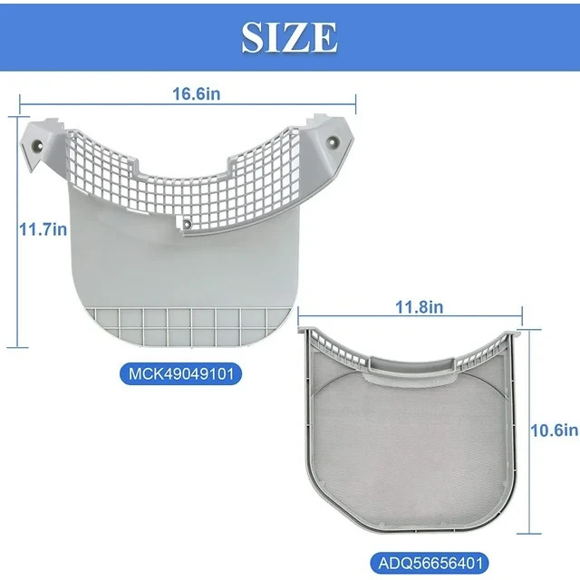MCK49049101 Dryer Lint Screen Cover & ADQ56656401 Lint Filter Screen | eBay