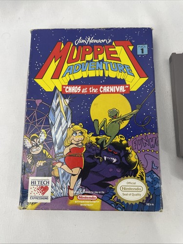 Muppet Adventure: Chaos At The Carnival Nintendo NES Game Oval Seal No ...