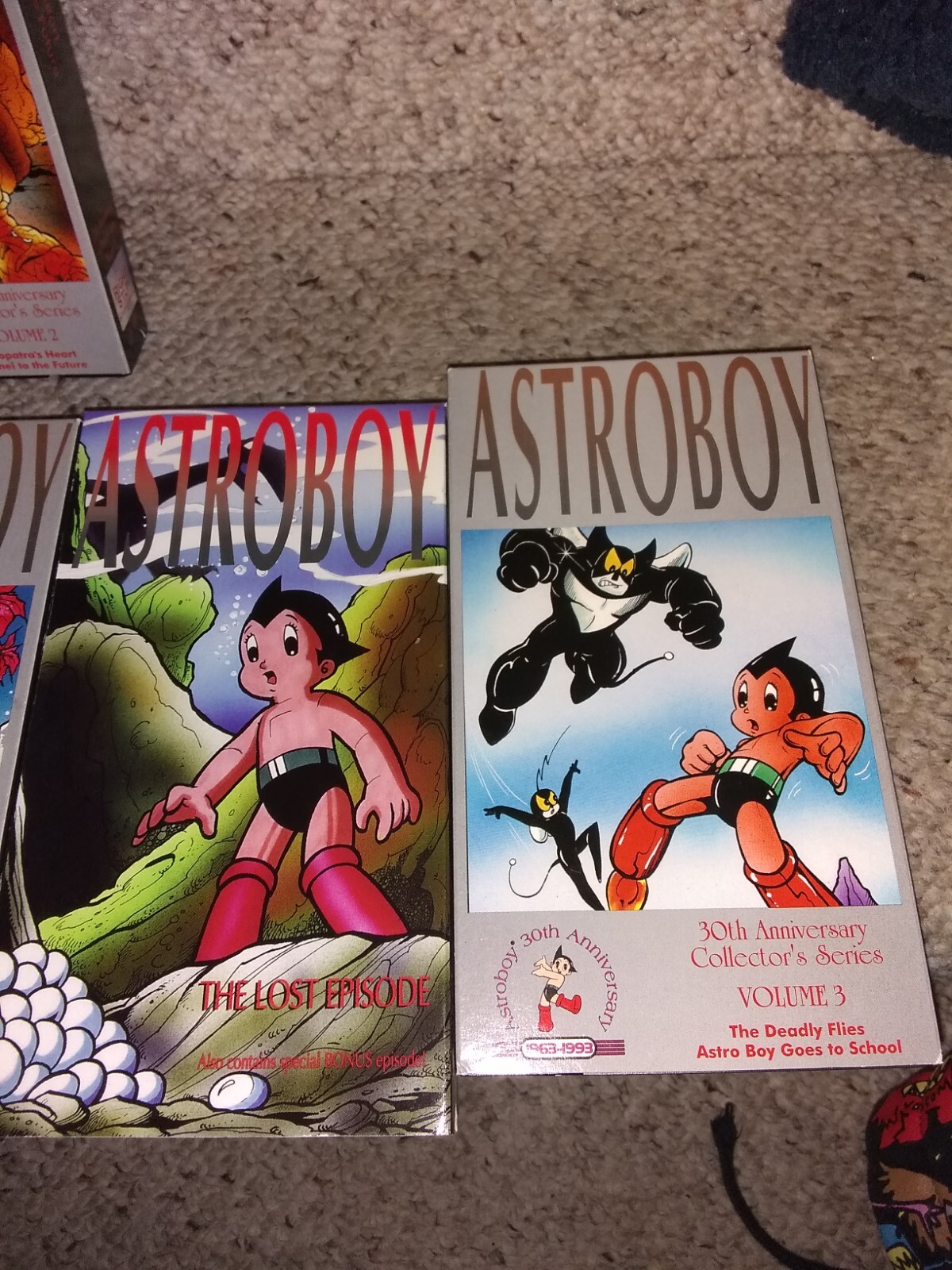 Vintage Rare Asto Boy 30th Anniversary 1-5 w/Lost Episode VHS LOT OF 6 ...