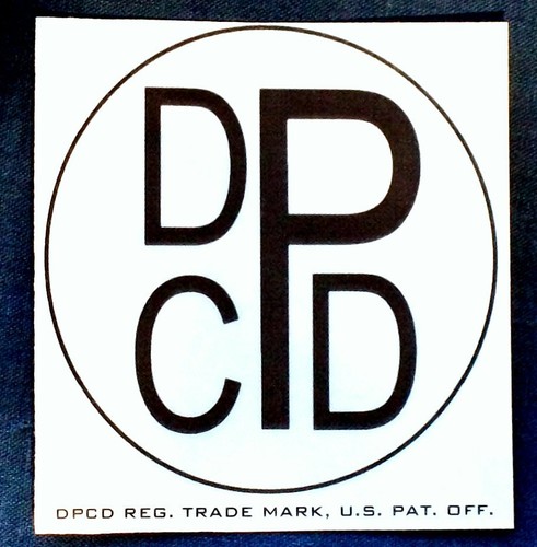 DPCD ™ LOGO INDOOR VINYL DECAL 1930's 1940's VINTAGE RETRO WINDOW ...