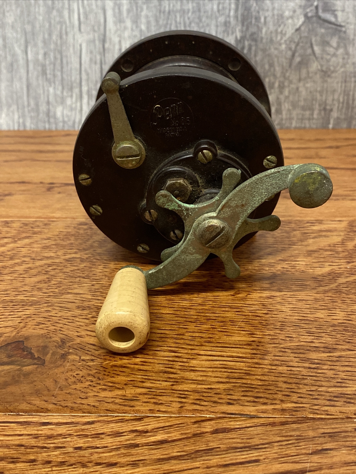 PENN #85 FISHING REEL White Handle Vintage | eBay
